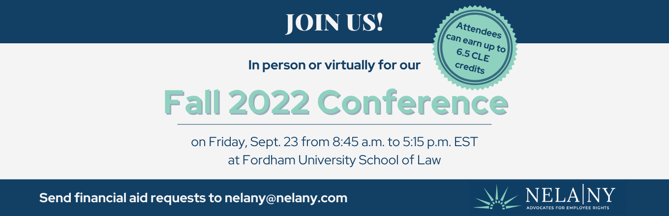 Home - National Employment Lawyers Association/New York